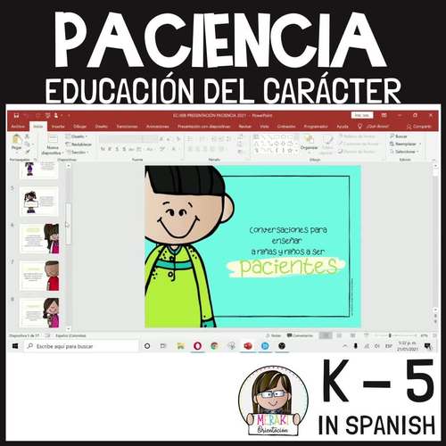 PACIENCIA. Actividad para la Educación del Carácter K-5 (En español)