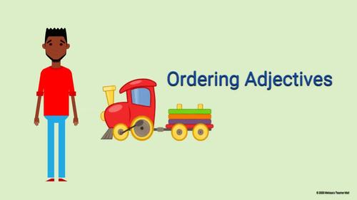 Ordering Adjectives Grammar Video Follow Along Notes Distance Learning