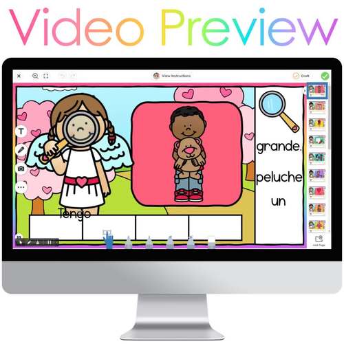 Centros de Febrero - Oraciones Mezcladas by The Bilingual Rainbow