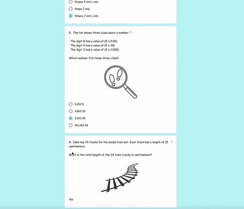 4th Grade Math STAAR Test Review Digital Game BUNDLE by iTeach2 | TPT