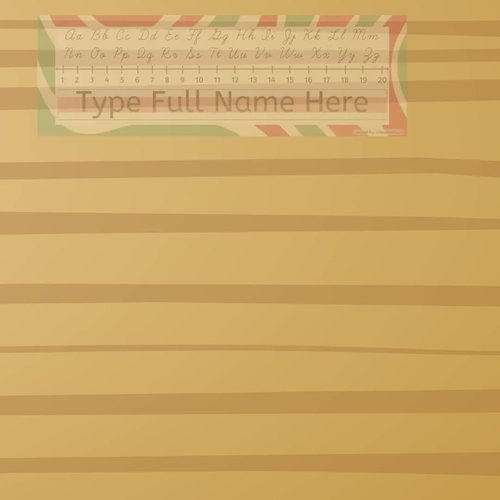 Student Desk Name Plates Christmas Retro Theme Cursive Alphabet with ...