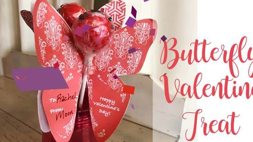 Butterfly Valentine Printable by Clever Cat Learning | TPT