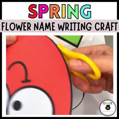 Spring Flower Name Craft | Preschool & Kindergarten Name Craft Activity