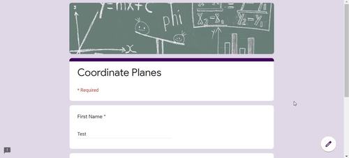 Plot Points on Coordinate Plane 5th Grade Quiz -Google Forms™ Distance ...