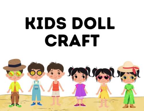 Printable Dress Up Doll Paper Craft for Kids | Cut and Color Fine Motor ...