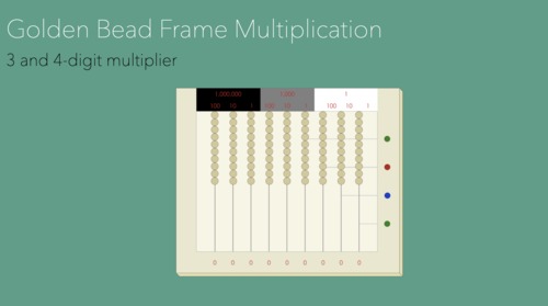 Montessori Golden Bead Frame Multiplication (3 and 4-digit) Presentation