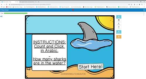 Arabic Number Counting Boom Cards by Hands-on Multilingual Fun | TPT