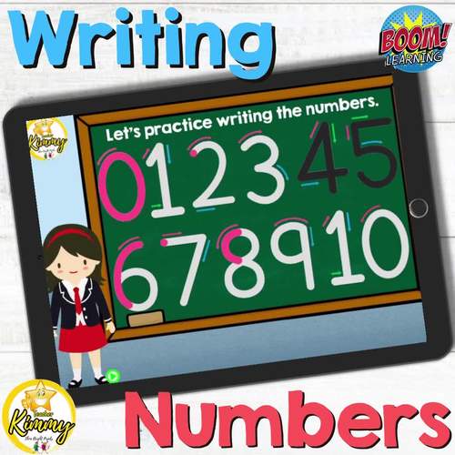 Writing Numbers with animation by Teacher Kimmy | TPT