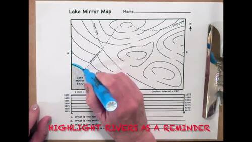 Topographic Maps and Profiles Bundle! 8 Differentiated Maps with Profiles