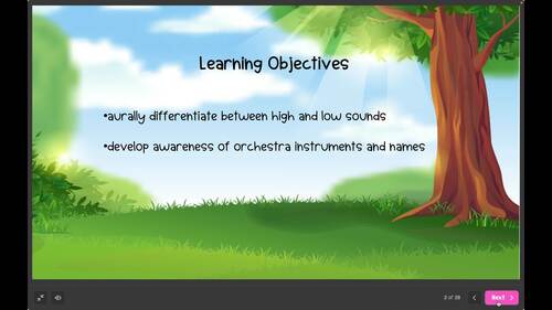 Music Opposites | High and Low Sounds of the Orchestra Digital Game