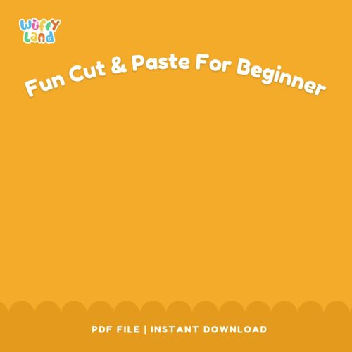Fun Cut and Paste Worksheets for Beginners - Fine Motor Skills Activities
