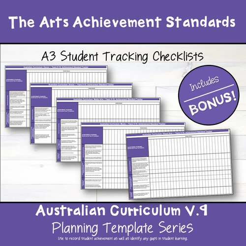 V9 Australian Curriculum THE ARTS ACHIEVEMENT STANDARD CHECKLISTS ...