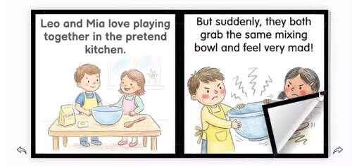 Friendship Social Story | Sharing & Conflict Resolution | PreK-1 | Book