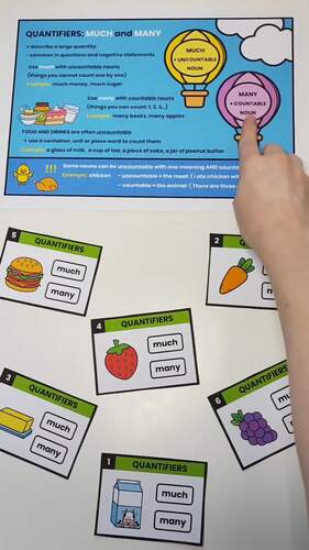 Quantifiers: Much – Many LOW PREP Grammar Activities | TPT