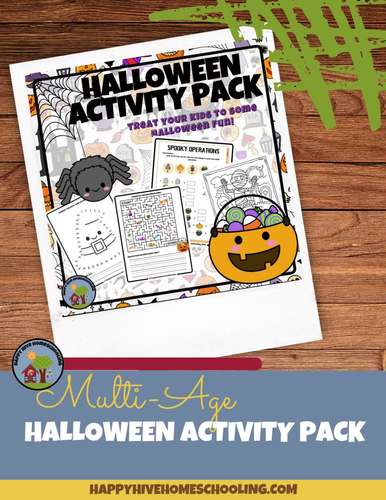 Halloween Worksheet Variety Pack - Math, Language Arts & more | TPT