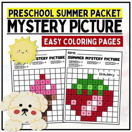 ️ Fall math Coloring pages Mystery Picture Preschool Color by number ...