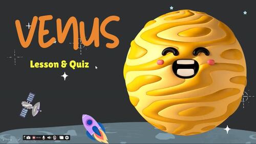 All About Venus Solar Planet PowerPoint Lesson Slides for 1st 2nd 3rd