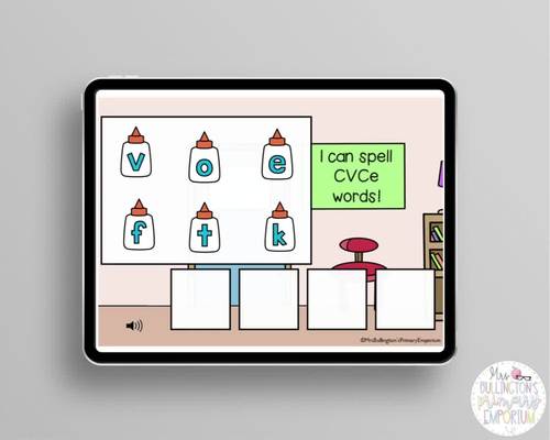 Digital Building CVCe Words Word Work Boom Cards™ Bundle | TPT