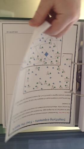 Simplifying exponents – Find the square game by MathNoHow | TPT