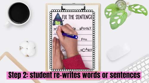 Occupational Therapy FIX THE MISTAKES handwriting legibility practice ...