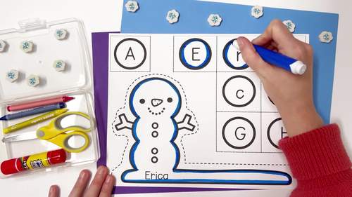 Editable Snowball Name Craft For Winter by Preschool Packets | TPT