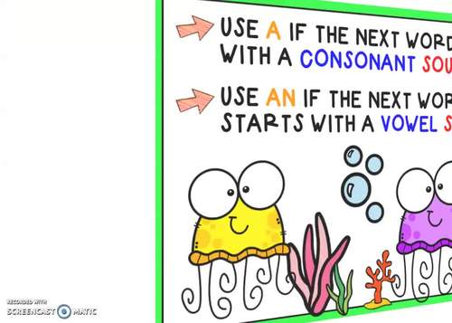 A or AN Boom Cards™ Distance Learning Language by Creating 4 ESL