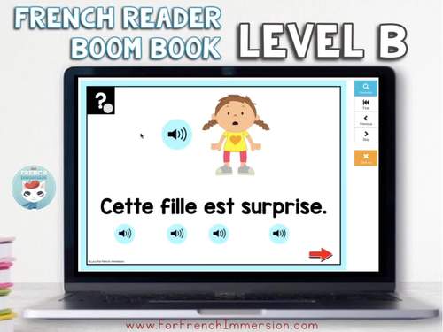 French Reader Activity Book 03 LEVEL B: Les émotions | French Boom Cards