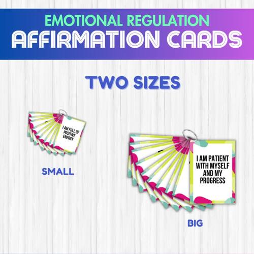 Positive Self Talk Affirmation Cards Calm Down Corner Tool Coping ...