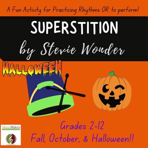 Halloween Music Bucket Drumming- Superstition Stevie Wonder - Rhythm ...