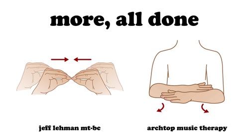 Sign Language Song &amp; Video - More, All Done by Archtop Music Therapy