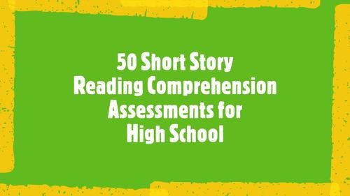 Short Stories for High School English Language Arts Quiz Bundle for ...