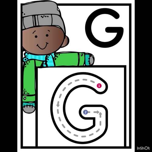 Kindergarten Alphabet Letter Formation Posters – Handwriting Practice