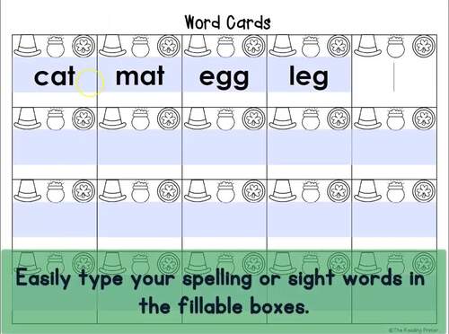 EDITABLE Spelling and Sight Word Practice with Autofill Activities for ...