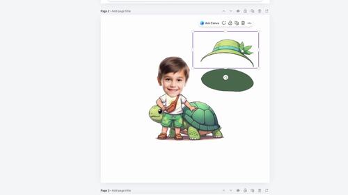 Sea Turtle Add Your Face Craft | Editable Canva Beach Classroom Decor