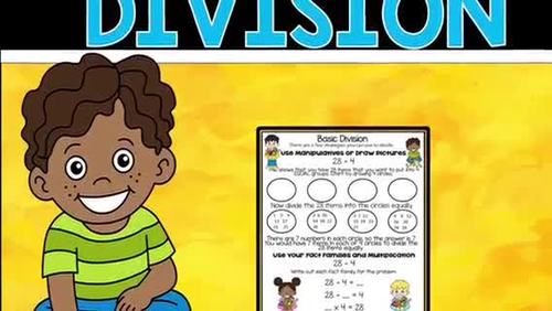 Long Division Posters and Worksheets by Hunt 4 Treasure | TPT