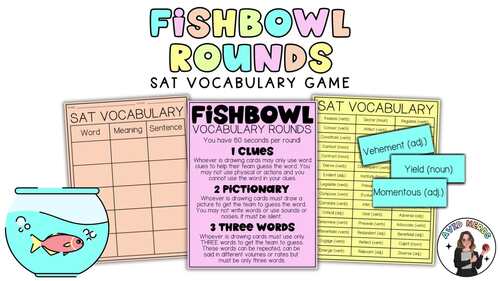 AVID Vocabulary Game for SAT and ACT | Fishbowl Rounds by AVID Nerds