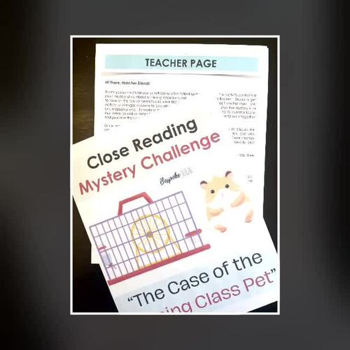 Close Reading Mystery Challenge with Quiz by Bespoke ELA | TPT