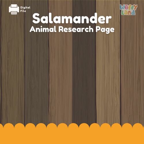 Salamander Life Cycle Activity | Amphibian Research Project ...