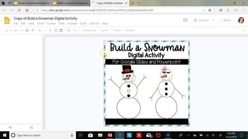 Build a Snowman Digital Activity by The Tech Queen --- Ashley Donahue