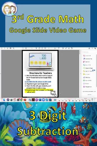 3rd Grade Subtraction - Video Game - Distance Learning | TpT
