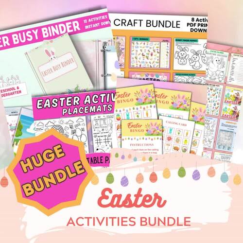 Easter Craft & Activity Bundle - pre-school, Homeschooling - 5 resources