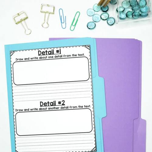 Story Retelling Graphic Organizer Books for Fiction and Nonfiction Texts