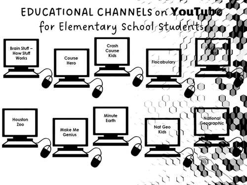 4 PG BLK & WHT EDUCATIONAL YOUTUBE CHANNELS FOR KIDS -ELEMENTARY TO ...