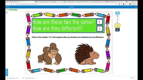 Compare and Contrast: Boom Cards by The Speech Ladder | TPT
