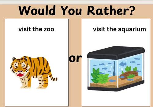 Editable Would You Rather? PowerPoint Game | Back to School (Grades R-3)