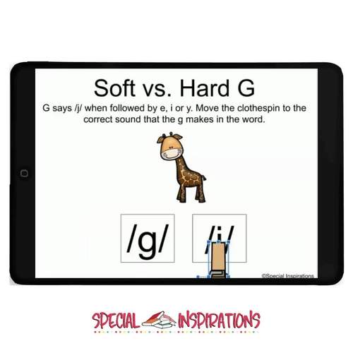 Soft C and G Task Cards | Print & Digital | Google Slides™ | TPT