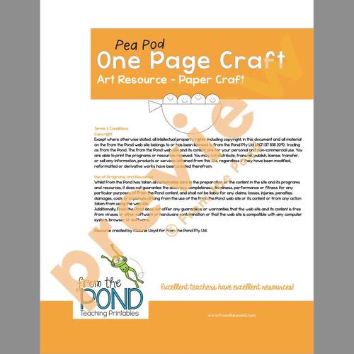 Pea Pod Semicircle and Circle Math Craft with Letter P Activities