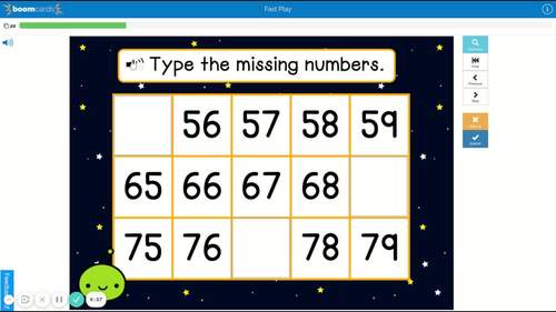 Boom Cards 100 Chart Missing Numbers Digital Activity by My Teaching Story