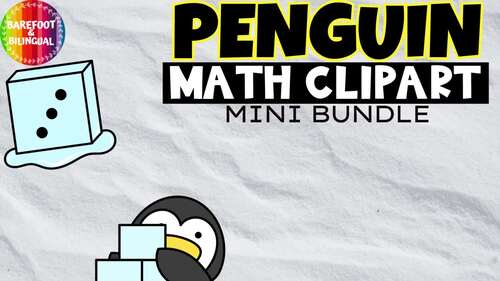 Penguin Math Clipart Bundle | 6 Sets in 1 | Winter Clipart Math ...