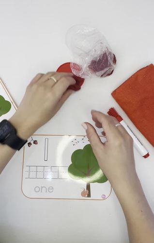 Counting cards 1 - 10 (Tracing, counters and writing activity) | TPT